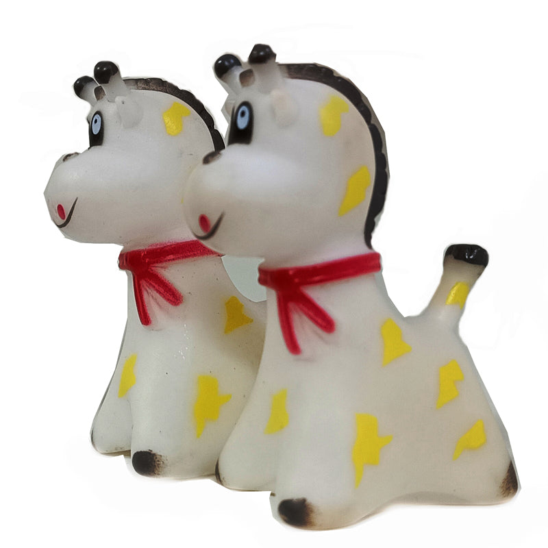 Buy Furry Friend Rubber Squeaky Cow Toy for Dogs — CITY PET