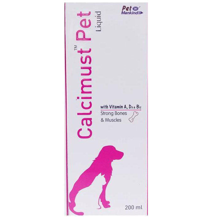 Buy Pet Mankind Calcimust Pet Calcium Syrup for dogs 200 ml — CITY PET